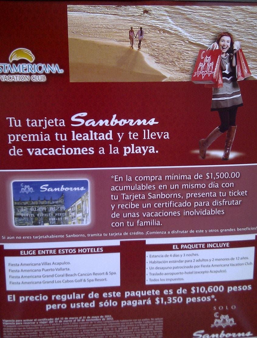 Tarjeta Sanborns Te Lleva De Vacaciones A La Playa Ganapromo