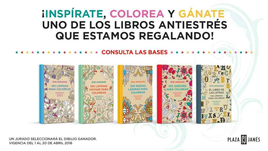 Gana una colección de libros antiestrés para colorear - Ganapromo