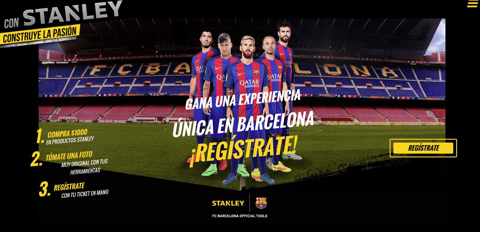 Promoción Stanley Barcelona Construye la Pasión: Gana viaje a España en ...