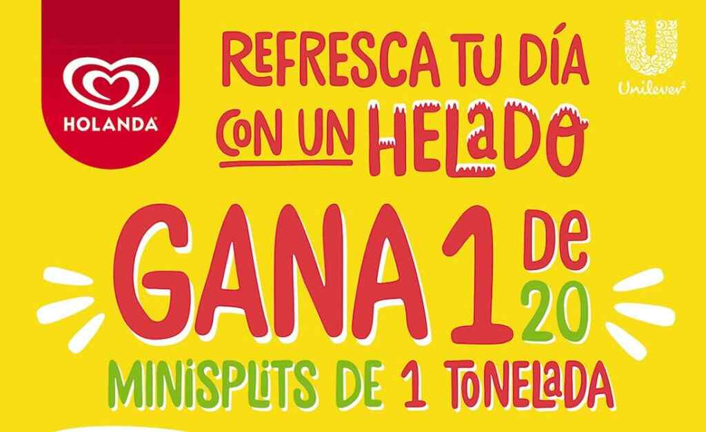 Concurso Helados Holanda Casa Ley: Gana uno de los 20 minisplits de 1 ...