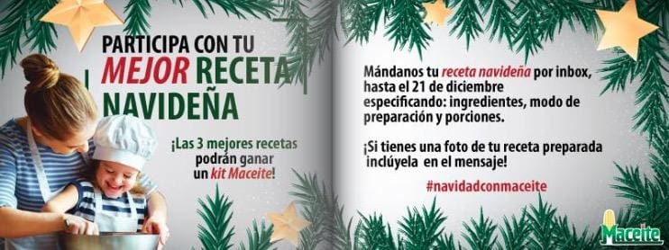 Concurso de Navidad Maceite: gana uno de los 3 kits de productos ...