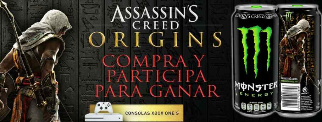 Promoción Monster Energy Assassins Creed Origins: Gana Xbox One S ...