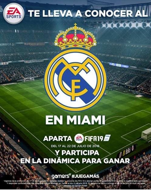 Concurso Gamers Fifa 19 Gana Un Viaje A Un Partido Del Real Madrid En Miami Ganapromo