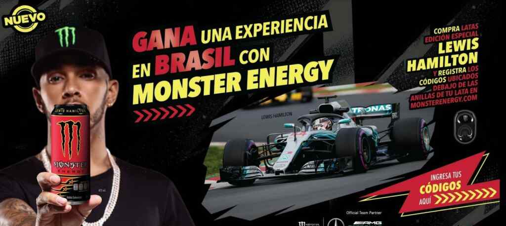Promoción Monster Energy Lewis Hamilton: Gana viaje a Brasil a la ...