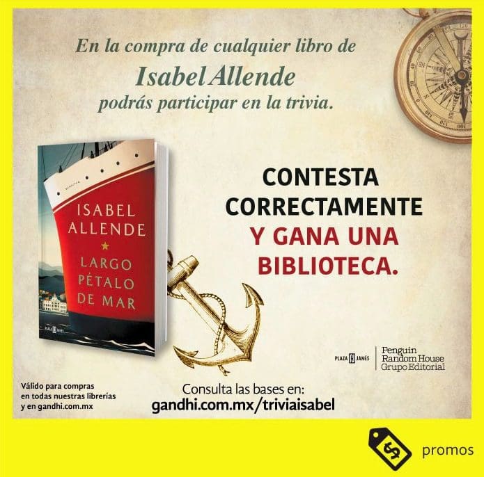 Concurso Gandhi Gana Un Paquete De Libros De Isabel Allende Ganapromo
