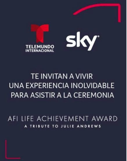 Concurso Sky Y Telemundo Gana Viaje A Los 48th Afi Life Achievement Awards En Los Angeles