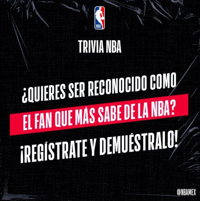 Trivia Nba 2021 Gana Viaje Doble A Un Partido De La Nba De La Próxima Temporada Ganapromo