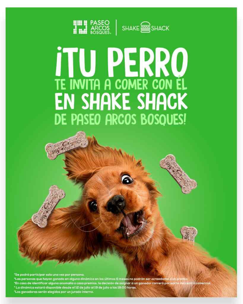 Gana una comida para ti y para tu mascota en Shake Shack de Paseo Arcos ...
