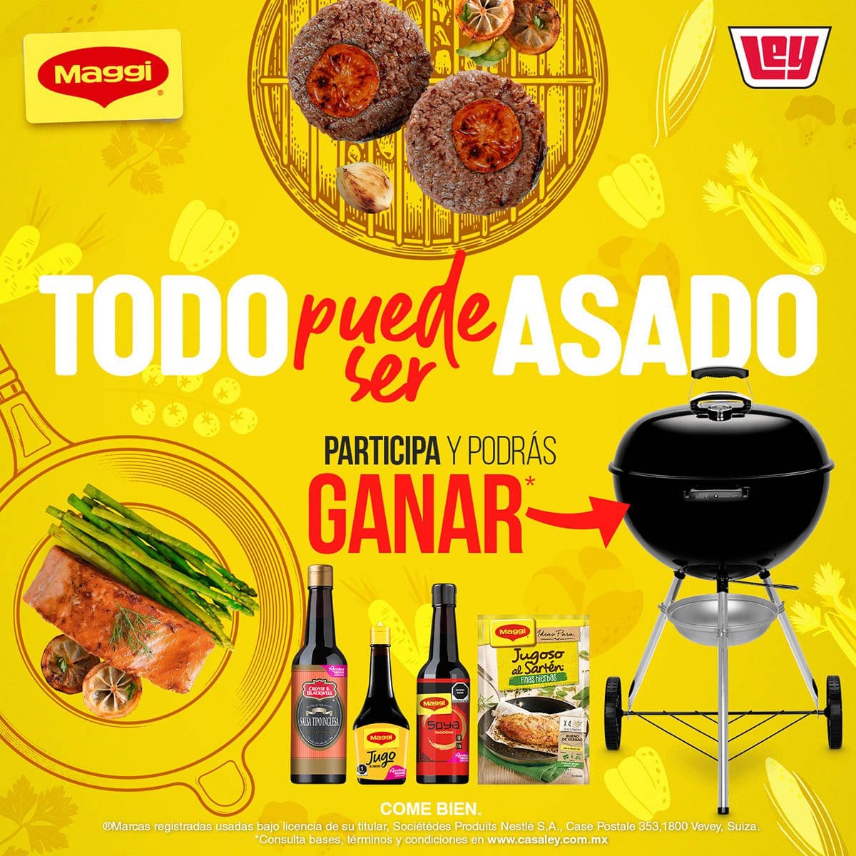Promoción Todo Puede Ser Asado Maggi Y Ley Gana 1 De 6 Asadores Weber Ganapromo