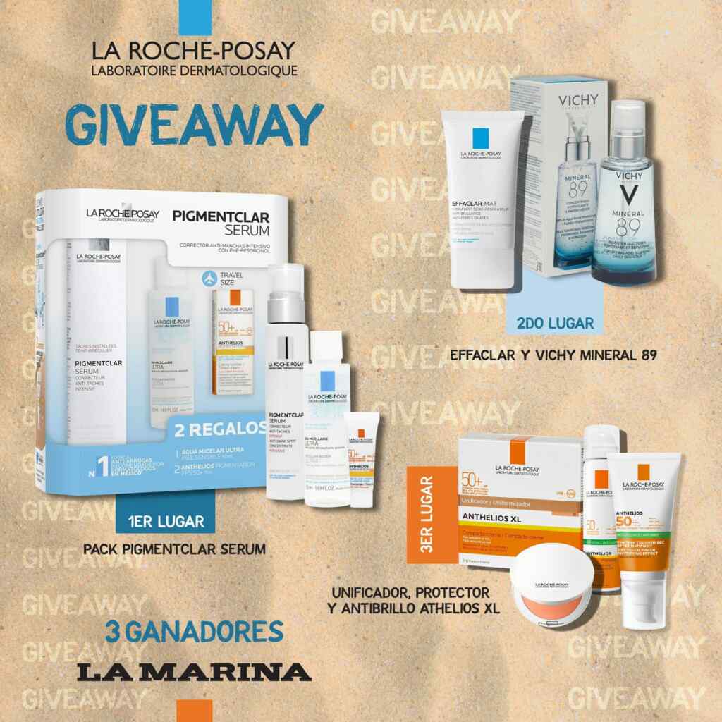 Giveaway Express La Marina Gana 1 De 3 Paquetes De Premios La Roche Posay Ganapromo