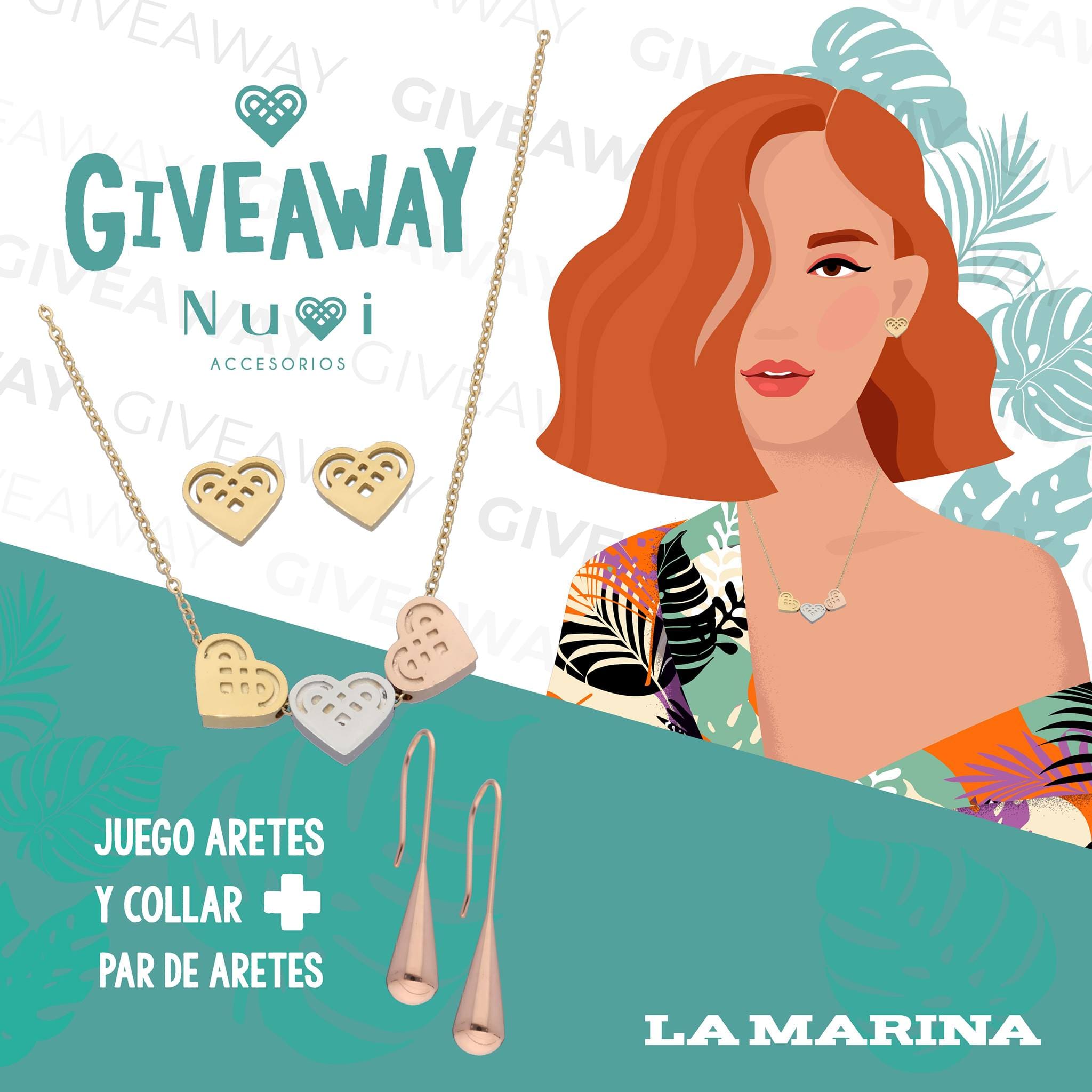 Giveaway La Marina Gana Un Juego De Accesorios Y Un Par De Aretes Nuvi Ganapromo