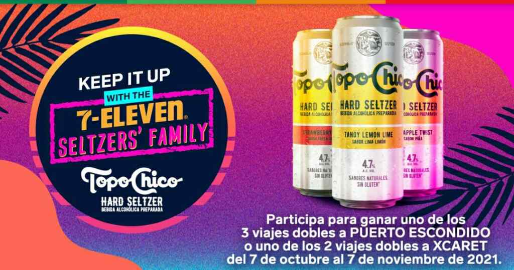 Promoción 7-Eleven Topo Chico Hard Seltzer: Gana viajes a Puerto ...