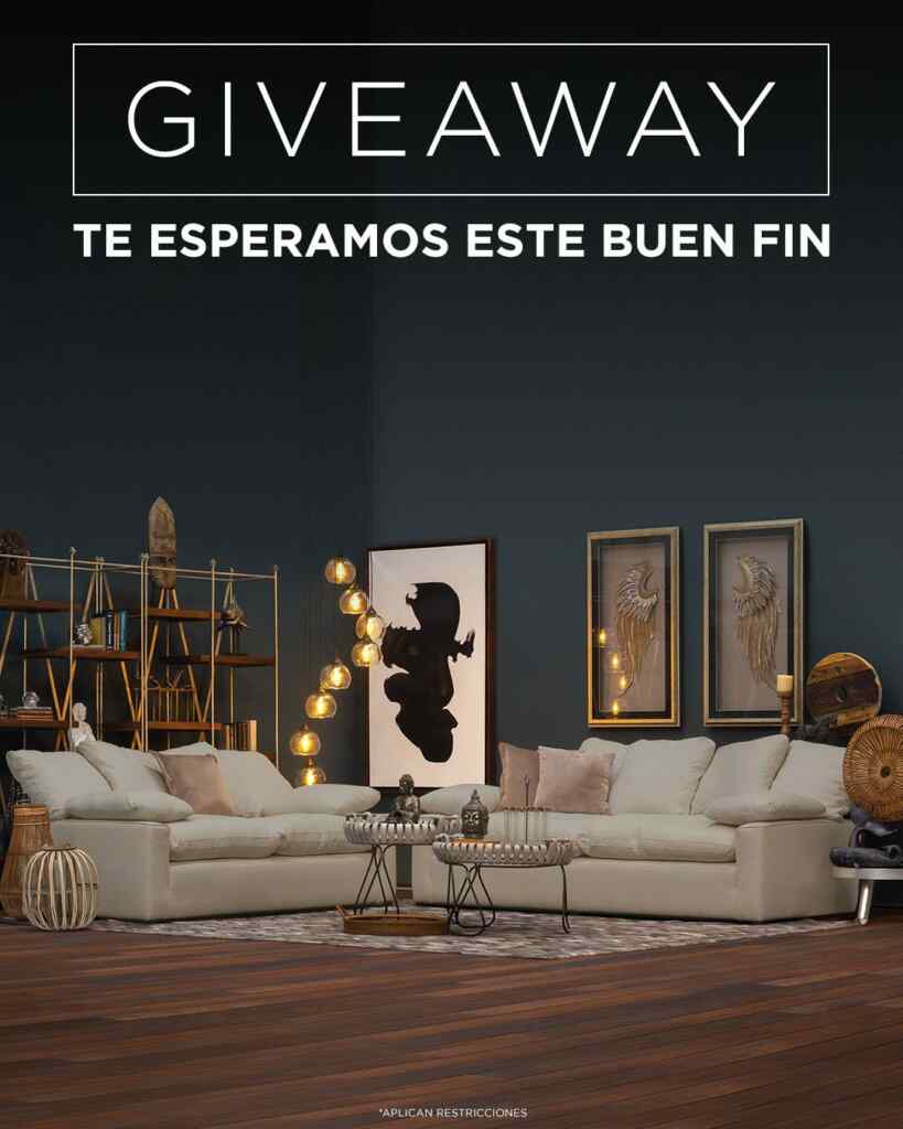 Gana un sofá y un love seat Velum Bonucci en el concurso del Buen Fin ...