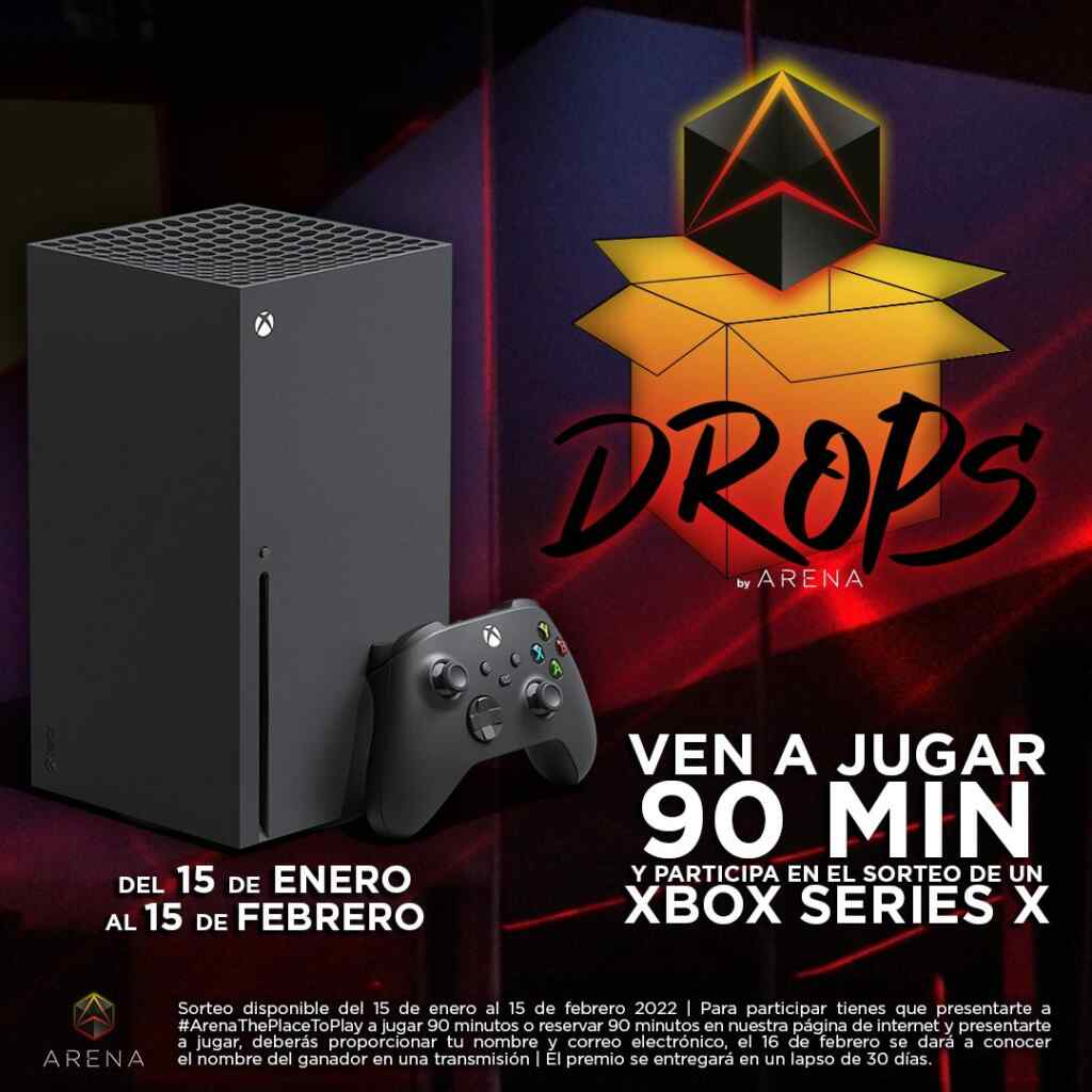 Concurso Arena: Gana un Xbox Series X y un año de cine Cinemex - Ganapromo