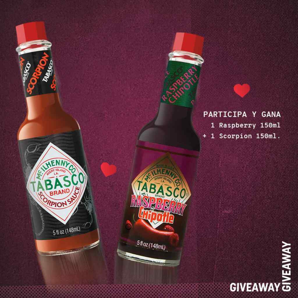 Giveaway Salsa Tabasco: Gana una salsa Tabasco Raspberry Chipotle ...