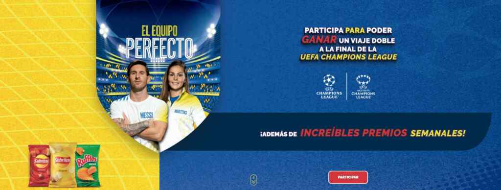 Promoción Sabritas El Equipo Perfecto 2022 Gana Viaje A La Final De La Champions League En