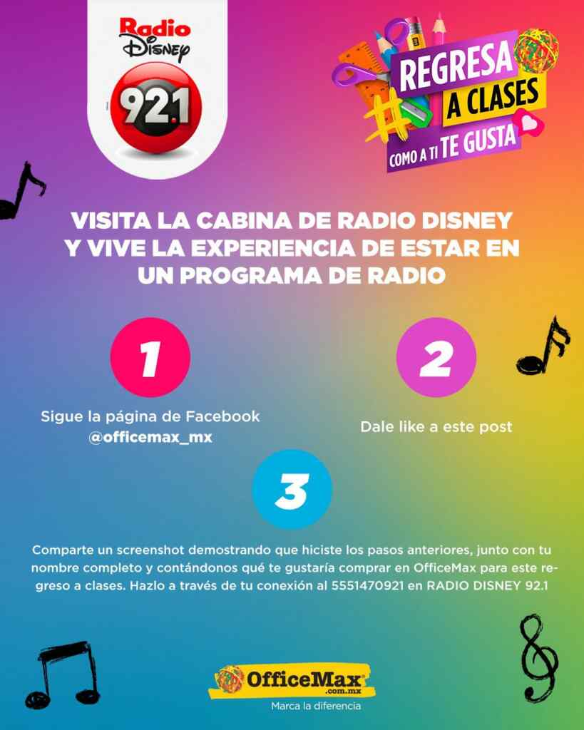 Concurso Regreso a Clases Radio Disney: Gana estar en un programa de ...