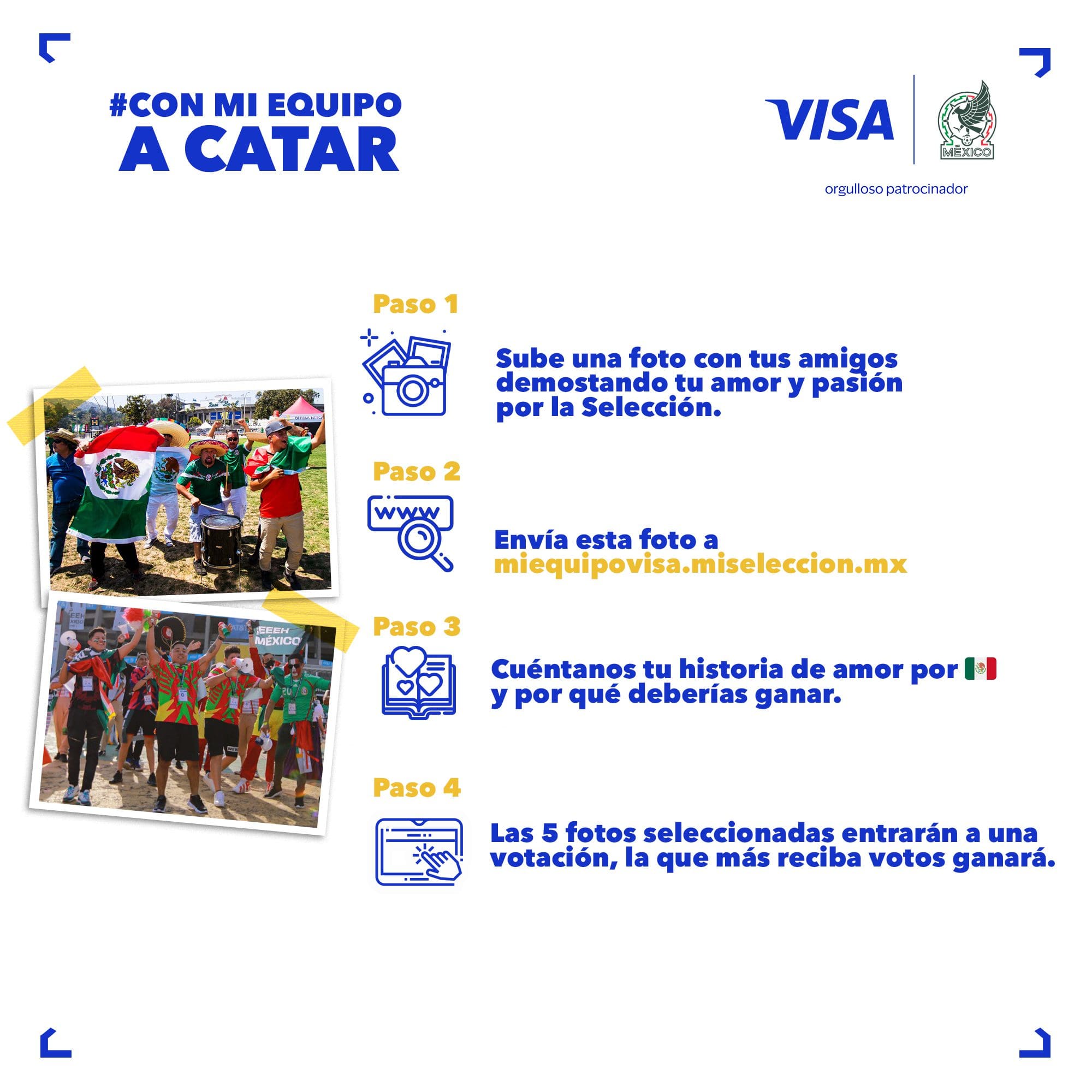 Concurso Mi Equipo Visa Gana Viaje Al Mundial De Qatar 2022 Para Ti Y 9 Amigos Ganapromo