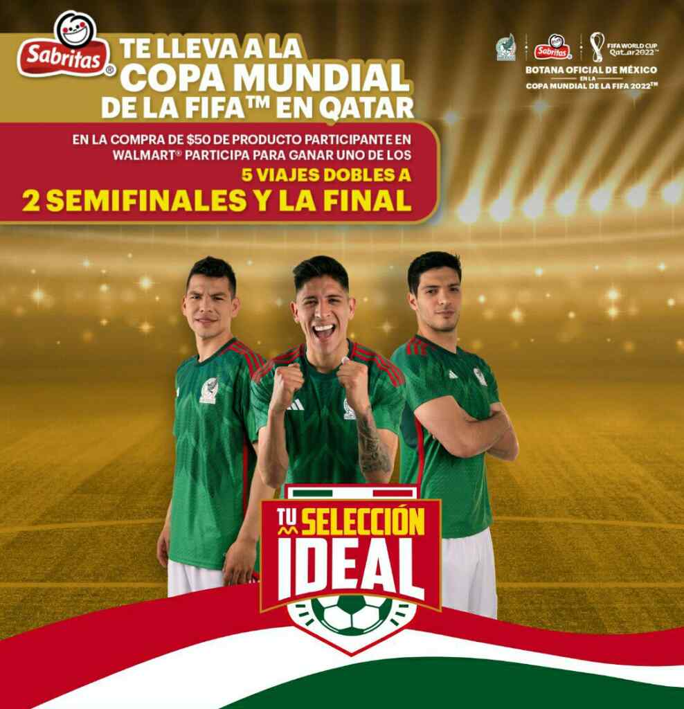 Promo Walmart Y Sabritas Joy App Selección Ideal Gana Viaje A La Final Y Semifinal Del