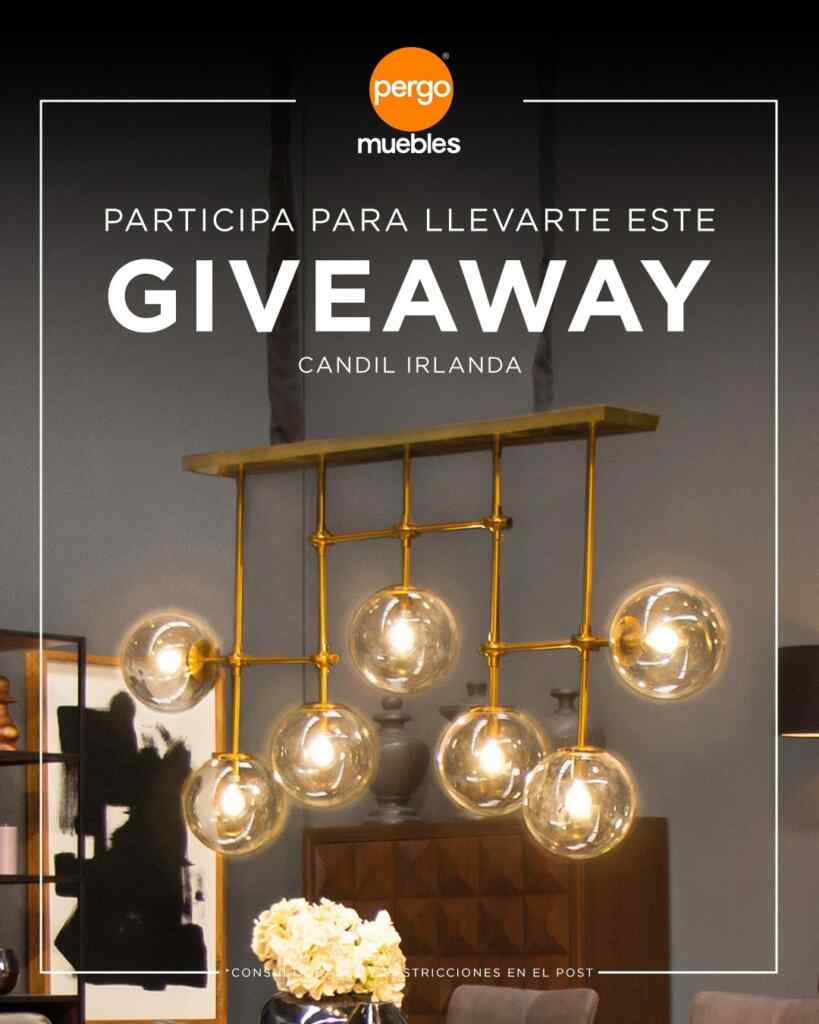 Gana un candil Irlanda en el Giveaway del Buen Fin de Pergo - Ganapromo