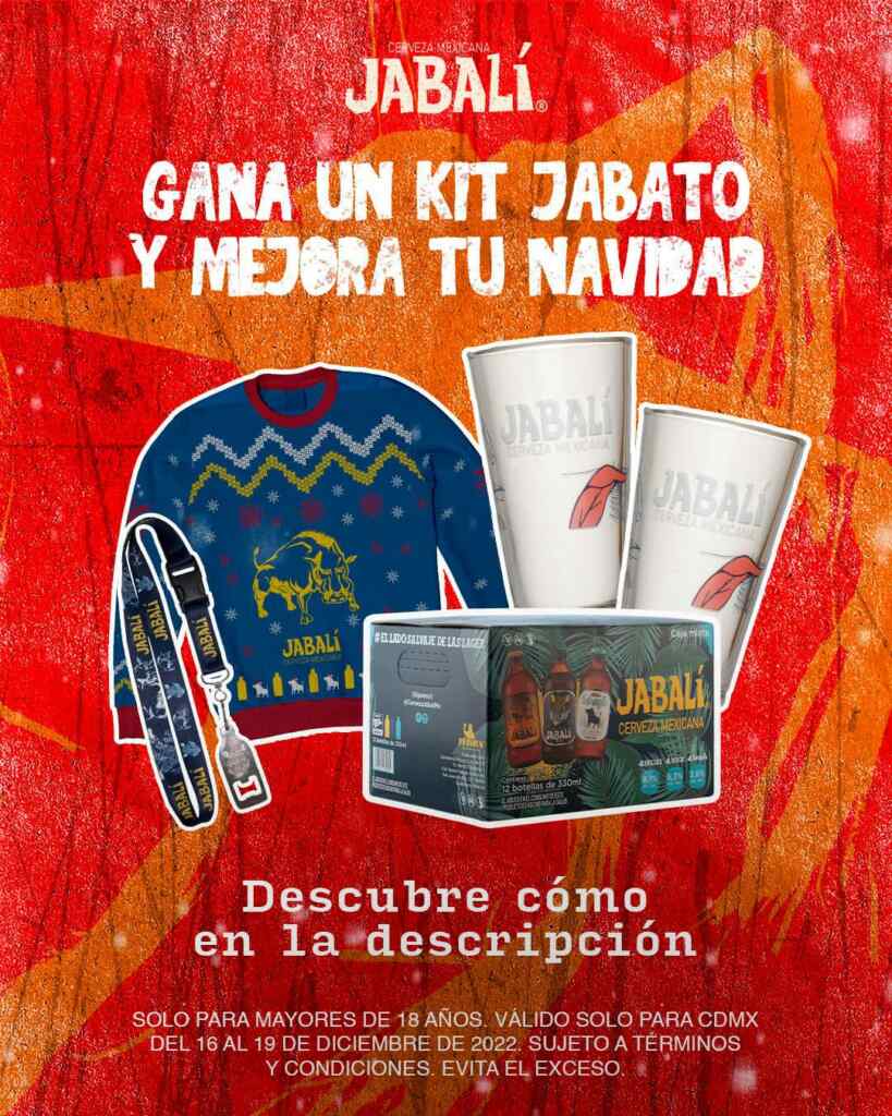 Concurso de Navidad Cerveza Jabalí: Gana kit de productos - Ganapromo