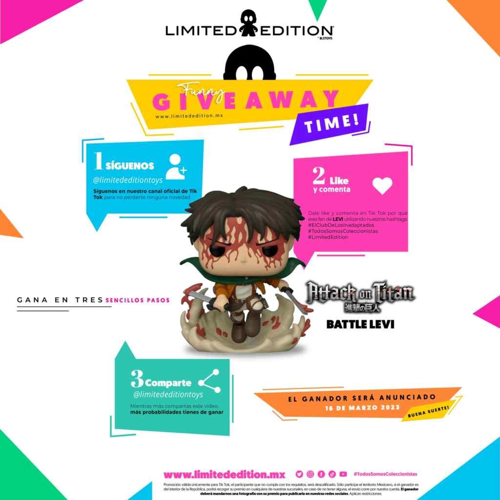 Giveaway Limited Edition: gana un muñeco Funko Pop - Ganapromo