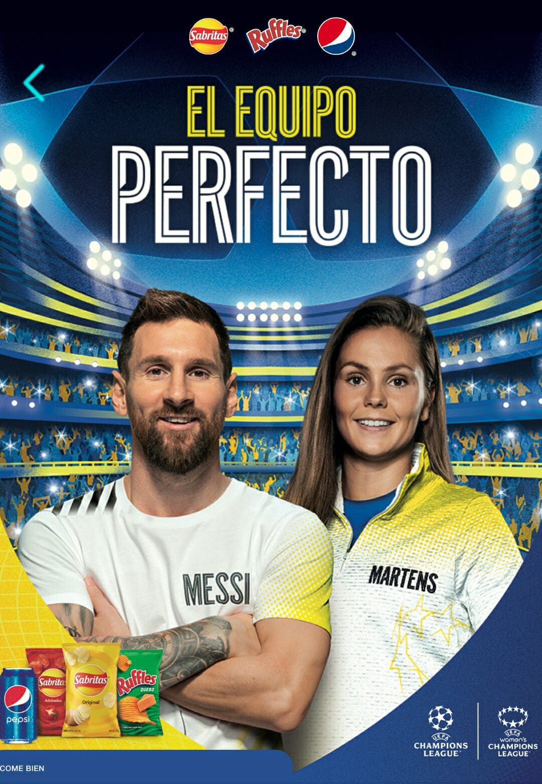 Promo Sabritas Y Pepsi El Equipo Perfecto Gana Viaje A La Final De La Champions League 2023