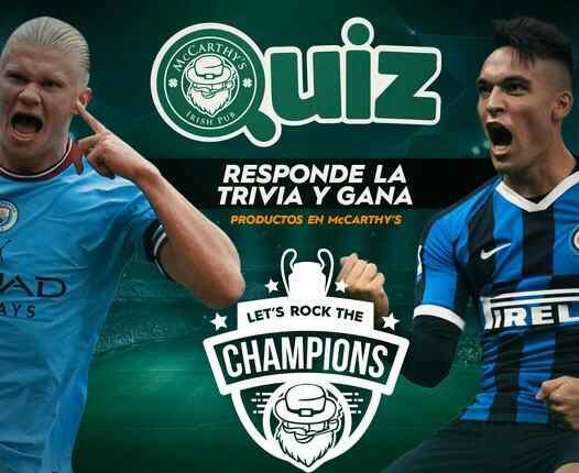 Quiz McCarthy's Champions League: Gana snack mix y 4 tarros de cerveza ...