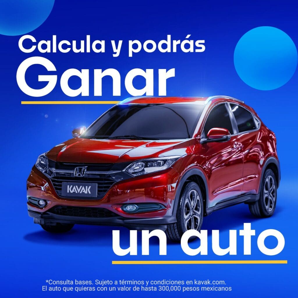 Promo Calcula y Gana con Kavak: entérate cómo ganar el auto que tú ...