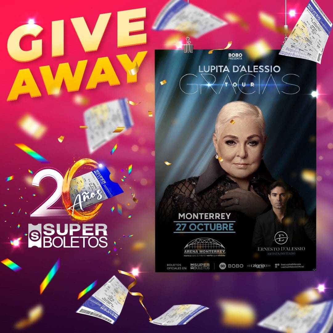 Giveaway Superboletos 20 Años: Gana un boleto doble al concierto de ...