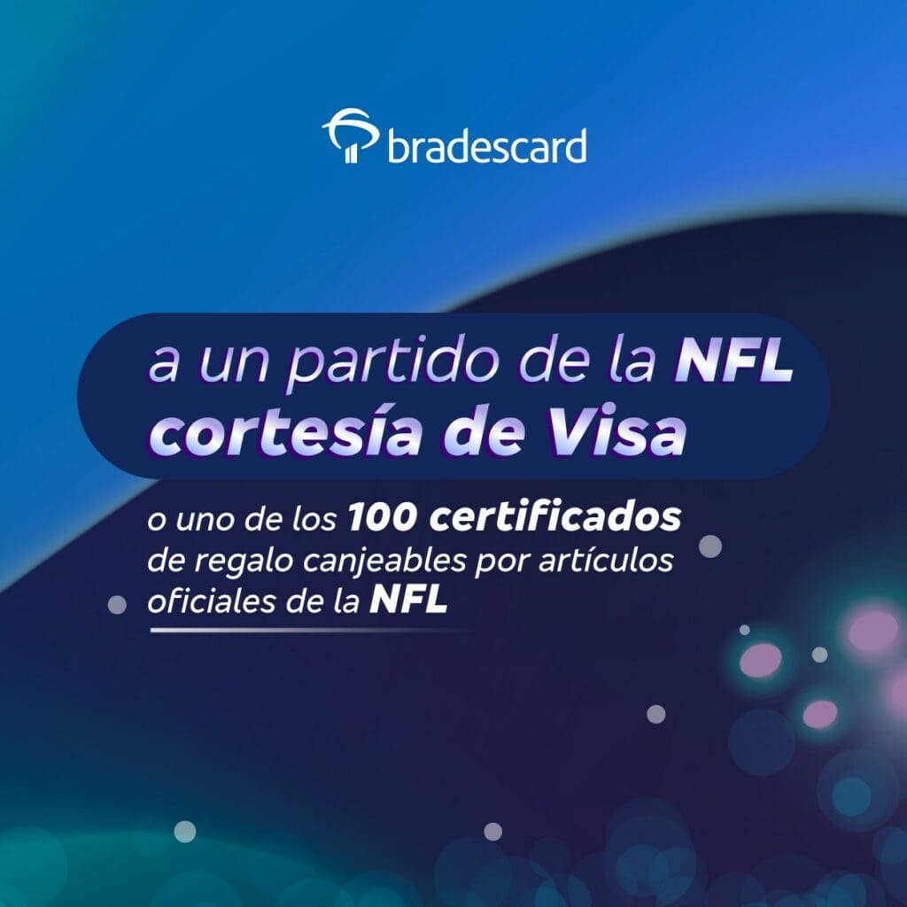 Gana Un Viaje Doble A Un Partido De La Nfl Cortesía De Visa Y Bradescard Ganapromo
