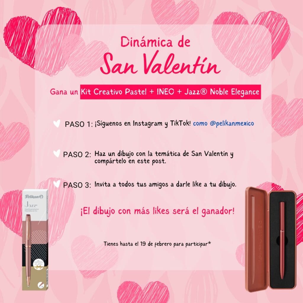 Giveaway De San Valentín Pelikan Gana Un Kit De Productos De Escritura Ganapromo