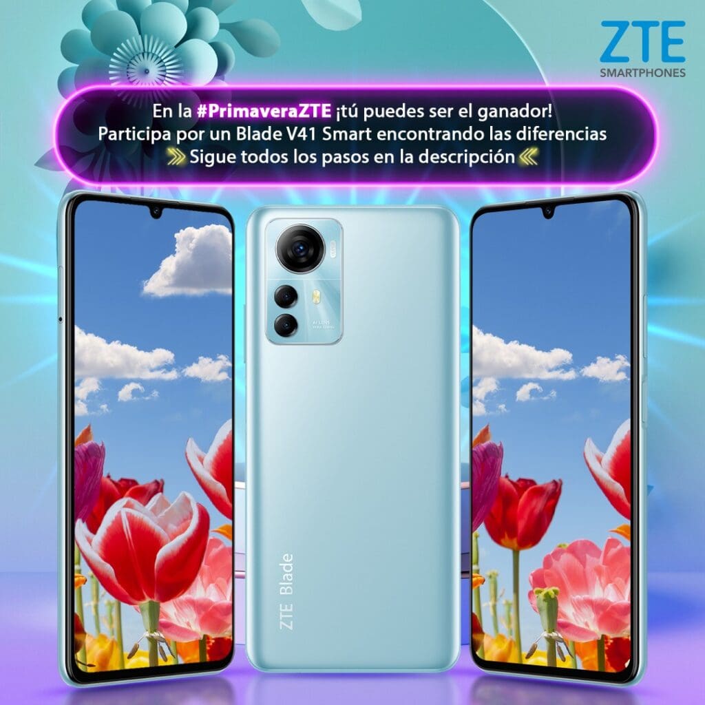 Concurso de Primavera ZTE: Gana un celular Blade V41 Smart - Ganapromo