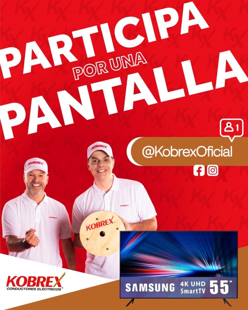 Gana una pantalla Samsung de 55” en el concurso de Kobrex - Ganapromo