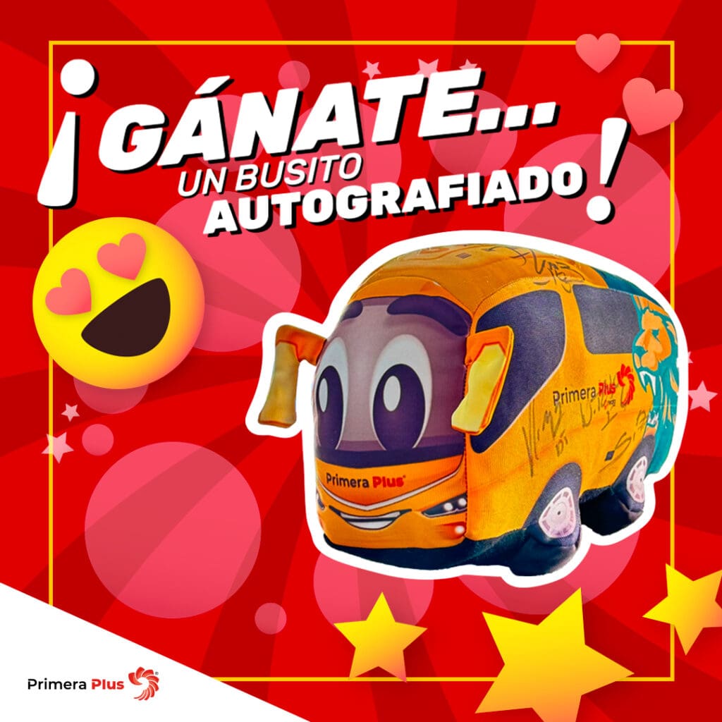 Concurso Primera Plus: Gana 1 de 3 busitos de peluche autografiados por ...