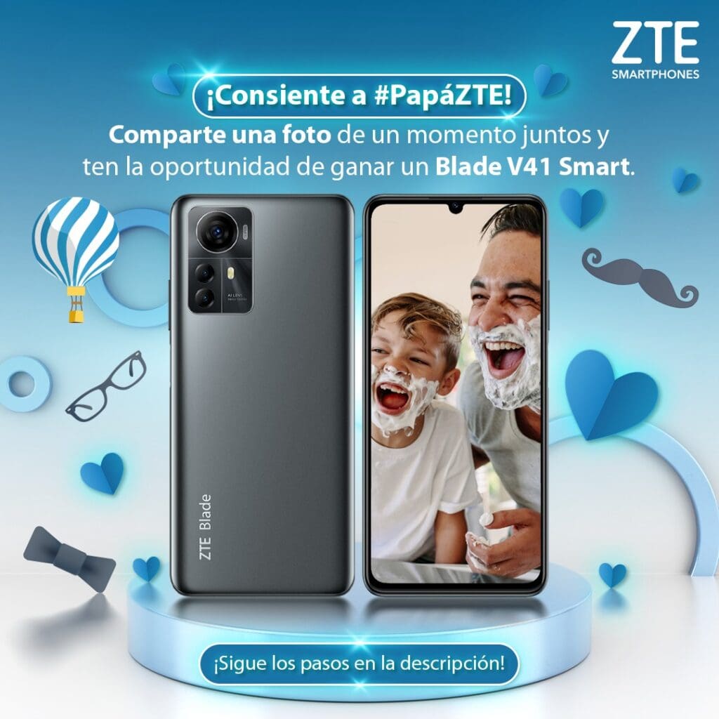 Concurso ZTE Día del Padre: Gana un celular ZTE Blade V41 Smart - Ganapromo