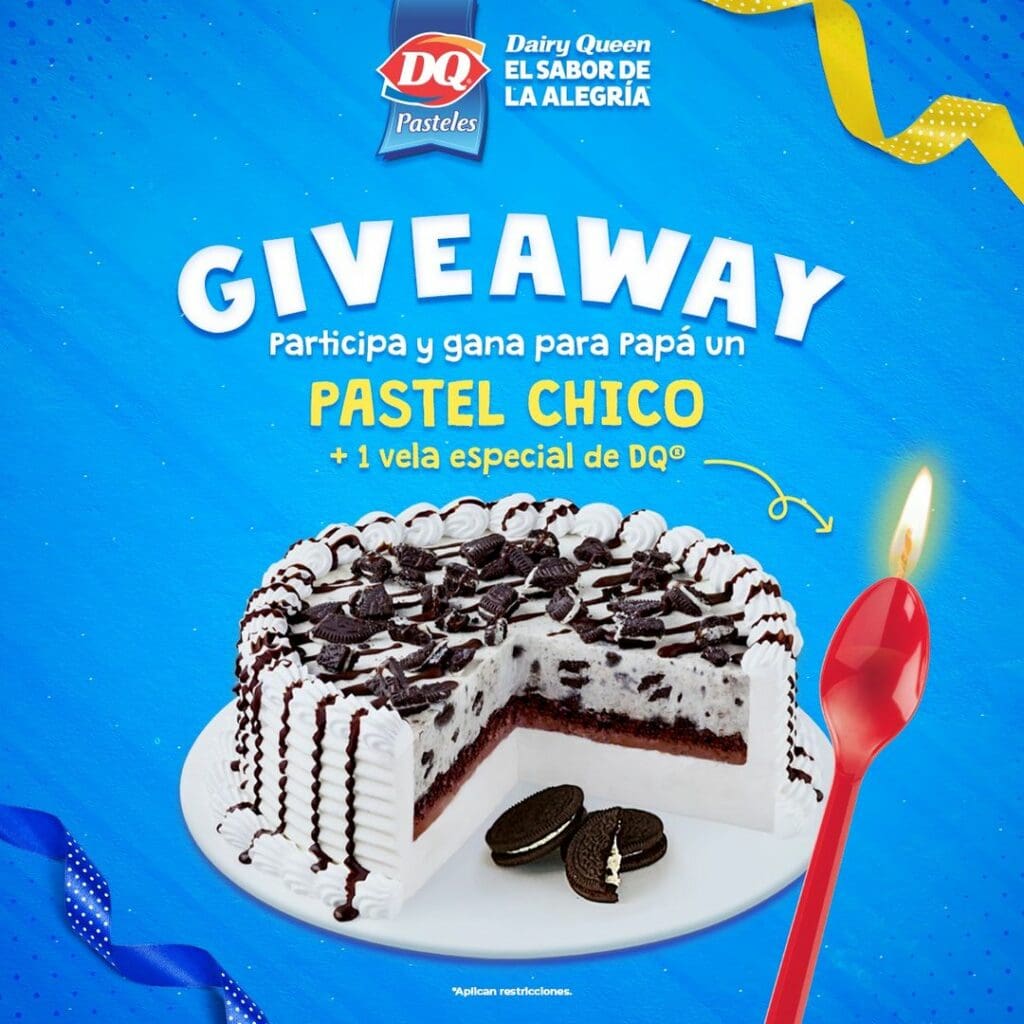 Giveaway Día del Padre Dairy Queen: Gana pasteles chicos + vela ...