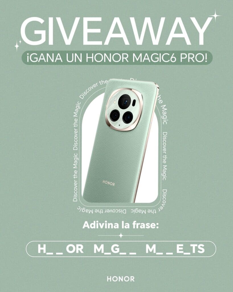 Giveaway Honor Descubre la Magia: Gana un celular Honor Magic6 Pro ...