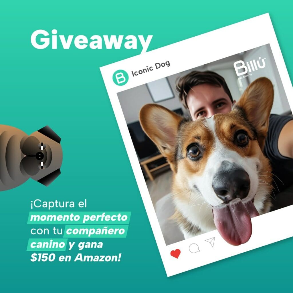 Giveaway Billú Día del Perro: Gana 1 de 10 gift cards de Amazon - Ganapromo