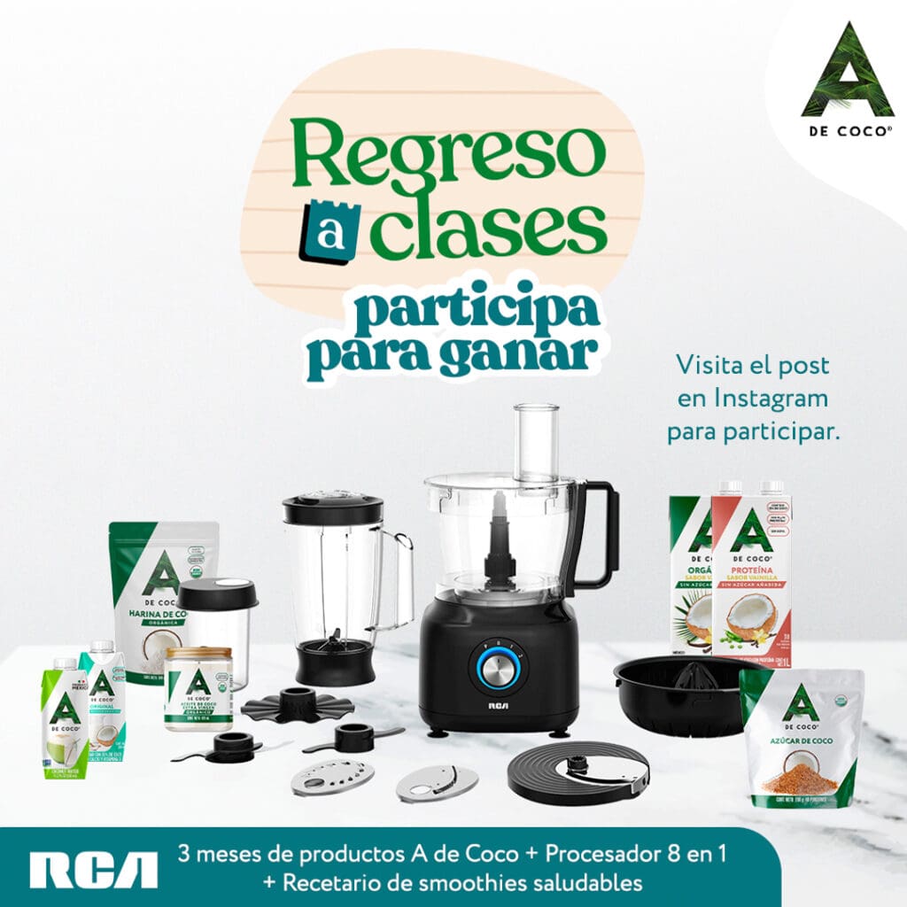 Gana un procesador 8-en-1 de RCA + 3 meses de productos A de Coco y más - Ganapromo