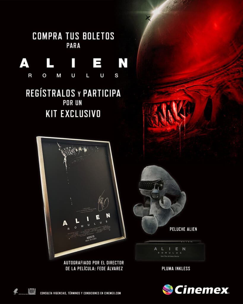 Concurso Cinemex: Gana un kit autografiado de la película Alien Romulus ...