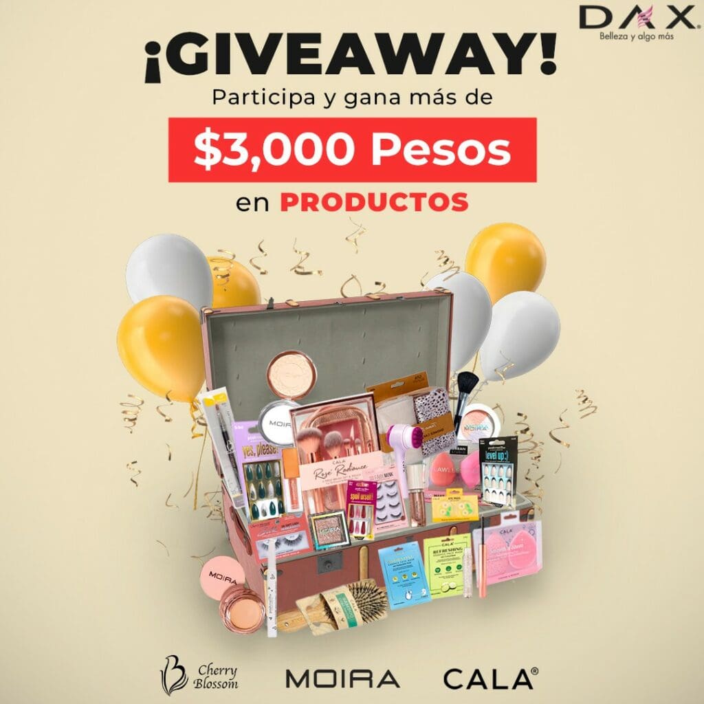 Giveaway DAX Carrousel: Gana $3,000 en cosméticos - Ganapromo