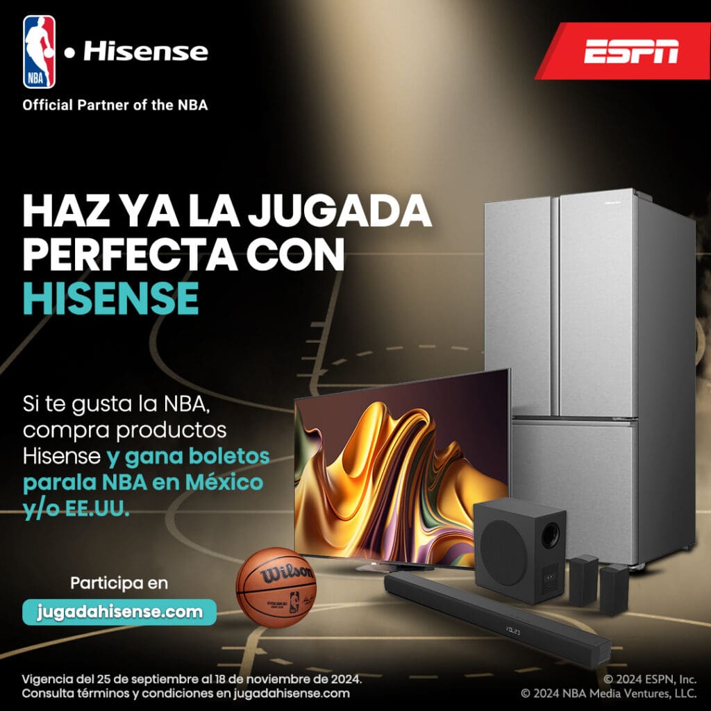 Jugada Hisense 2024: Gana viaje a partido de la NBA, pantallas y más en ...