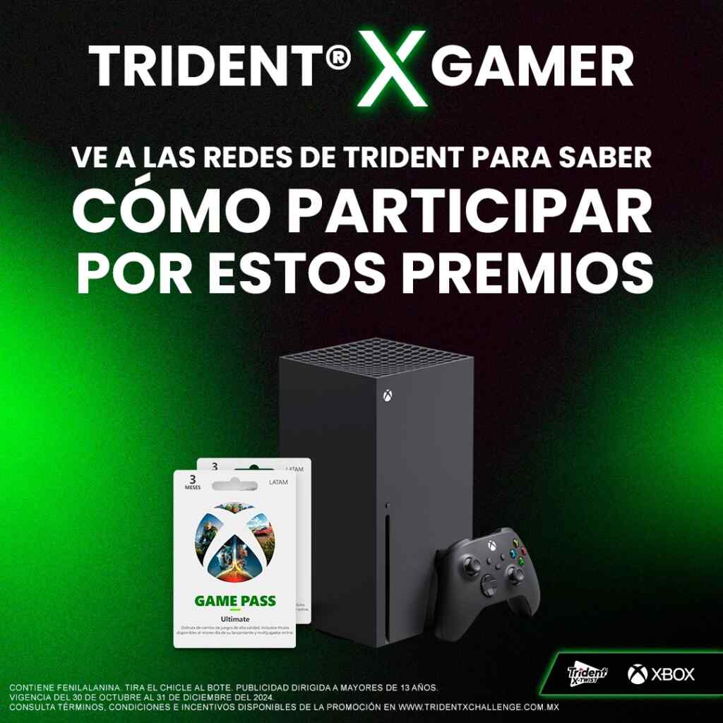 Promoción Trident X-Challenge: Gana Game Pass Ultimate, consolas Xbox y ...