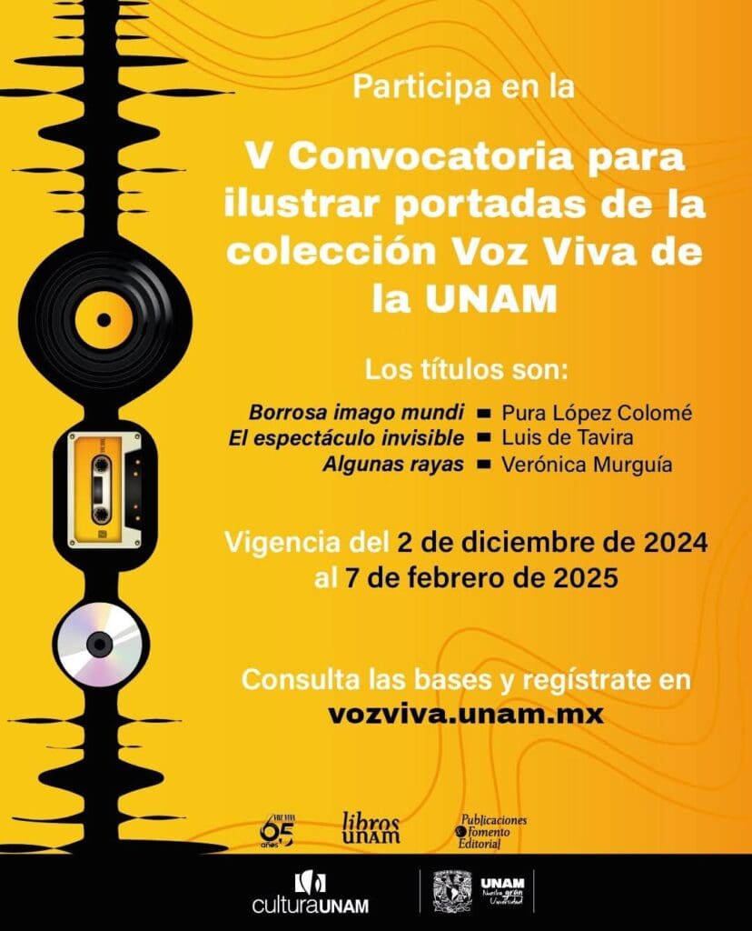Convocatoria para ilustrar portadas de la colección Voz Viva de la UNAM ...