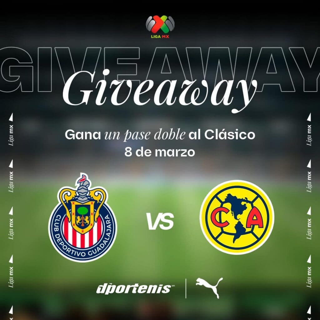 Gana boletos al Clásico América vs Chivas con Dportenis - Ganapromo