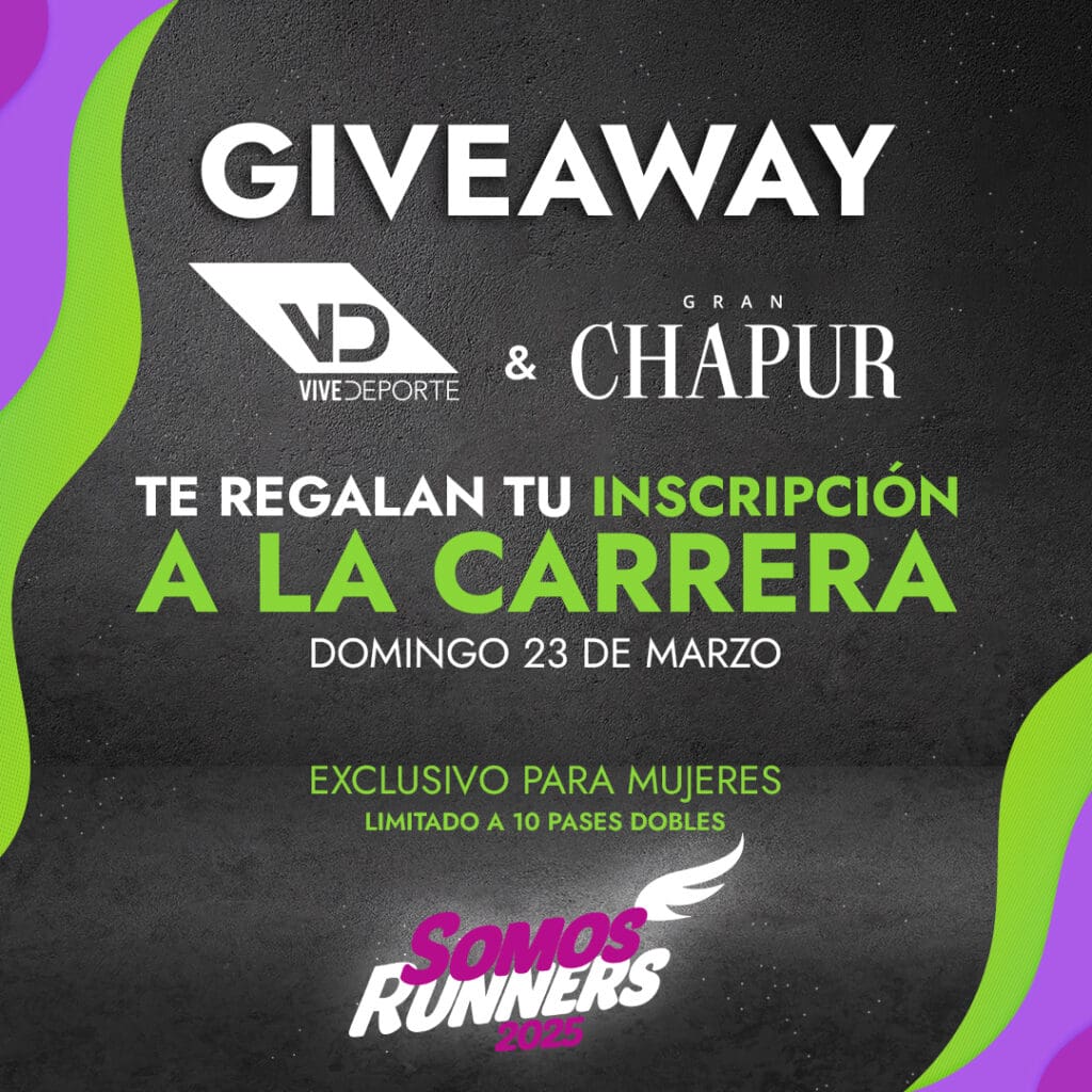 Gana 1 de 10 inscripciones dobles a la carrera Somos Runners cortesía ...