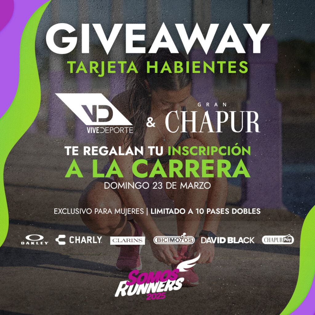 Gran Chapur regala 10 pases dobles a la carrera exclusiva para mujeres ...