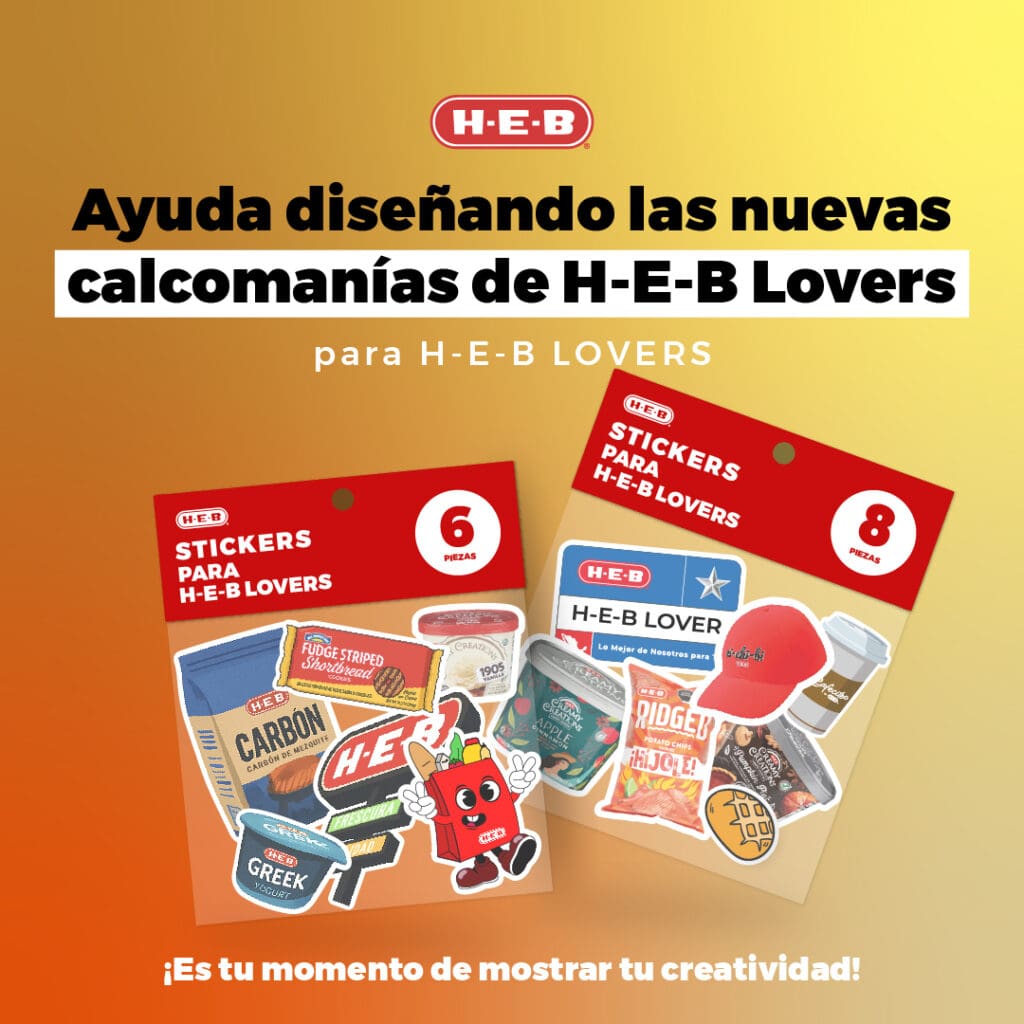 Concurso Stickers de H-E-B Lovers: Gana kits de productos, Merch ...