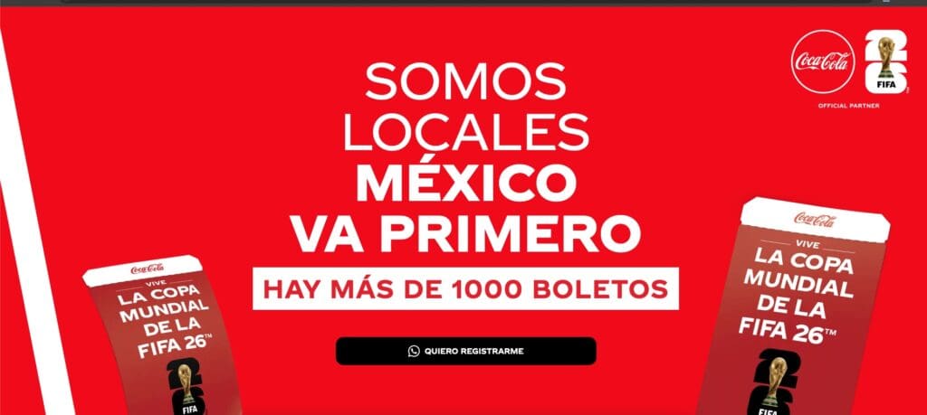 Promoción Coca-Cola Boletos Mundial 2026 tapas doradas: Registra tu ...